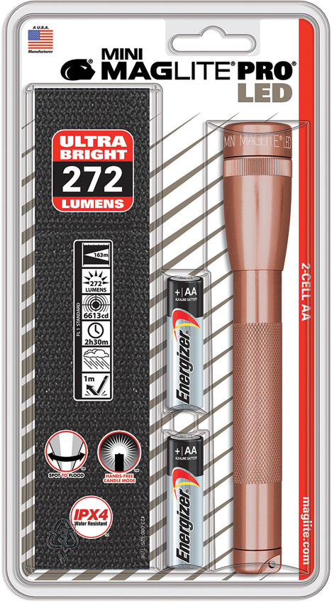 Mag-Lite Mini Maglite LED 2AA Pro Rose for Sale $20.69