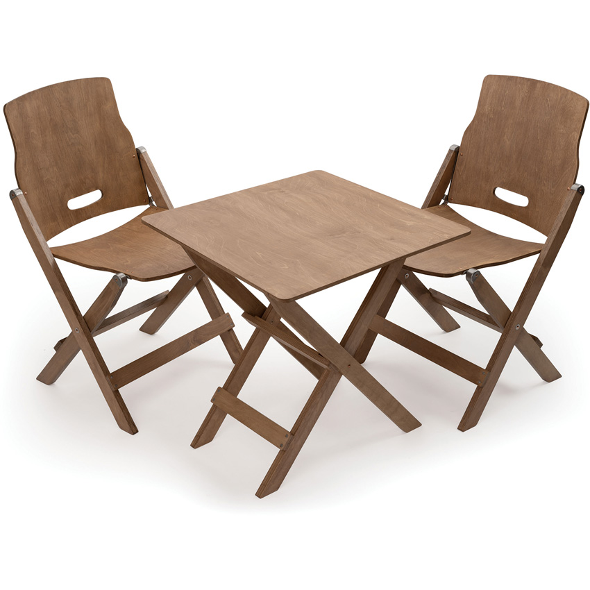 Barebones Living Ridgeline Wood Folding Table for Sale $68.89