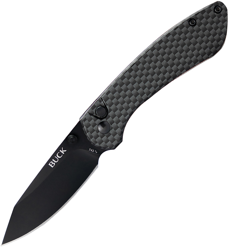 Buck Mini Sovereign Button Lock CF for Sale $28.00