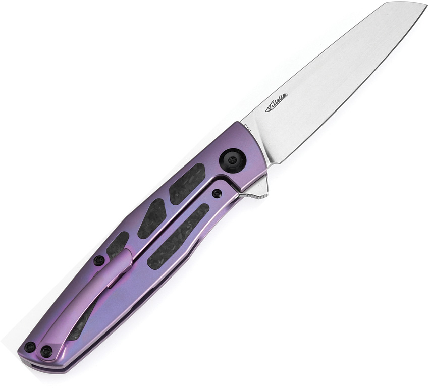 Kansept Knives Cru Framelock Purple Ti for Sale $141.35