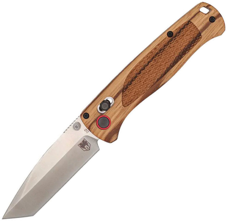 Cobratec Knives Bar Lock Zebra Wood Tanto Sat (3") for Sale $59.99